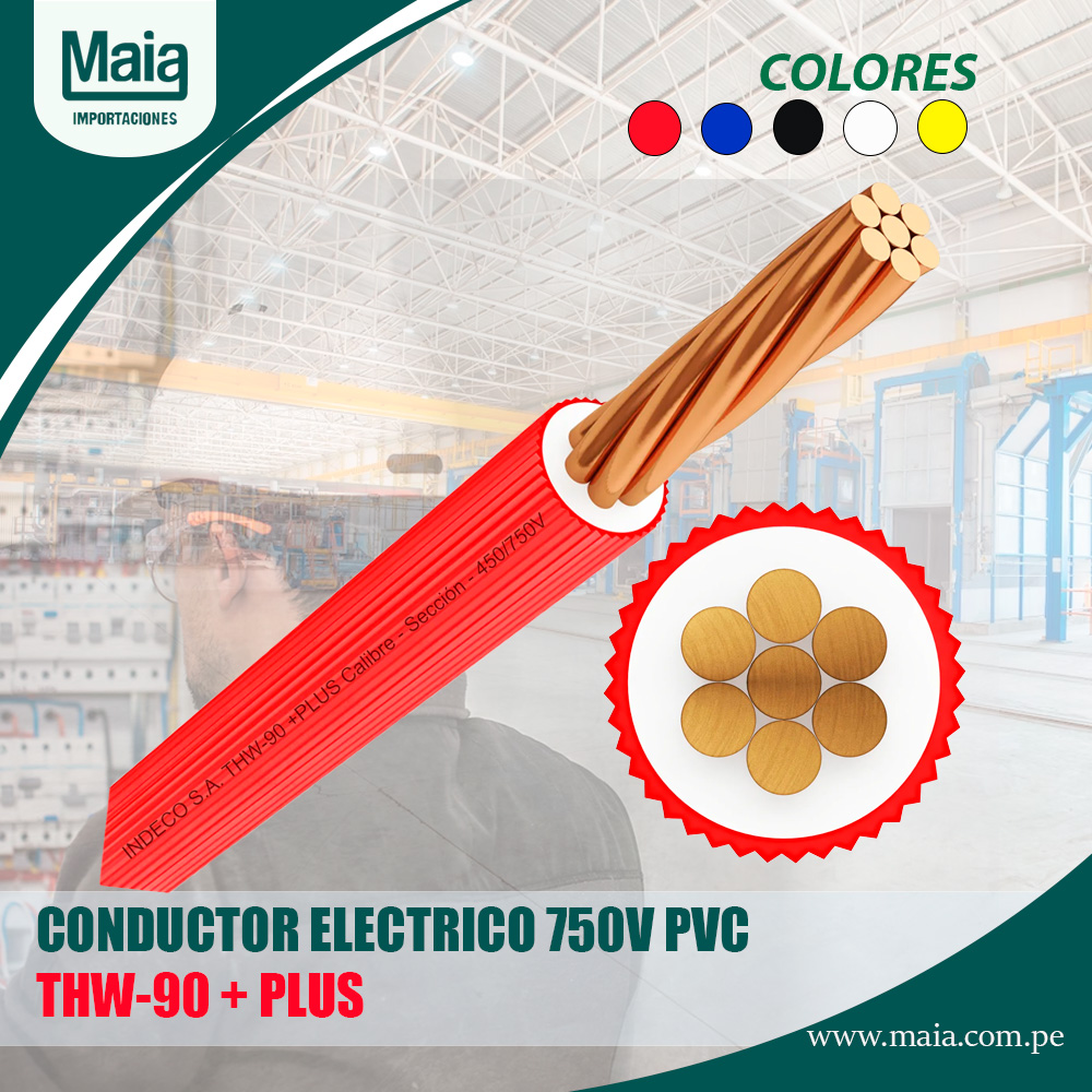 CABLE THW-90 12AWG 450/750V INDECO | MAIA IMPORTACIONES